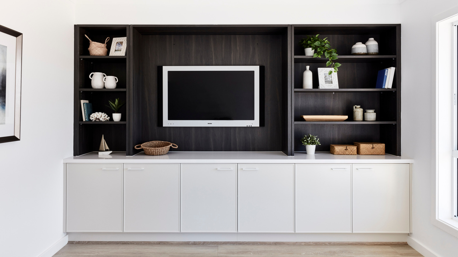 Built-In Living Room Storage Is More Accessible Than Ever With This DIY ...
