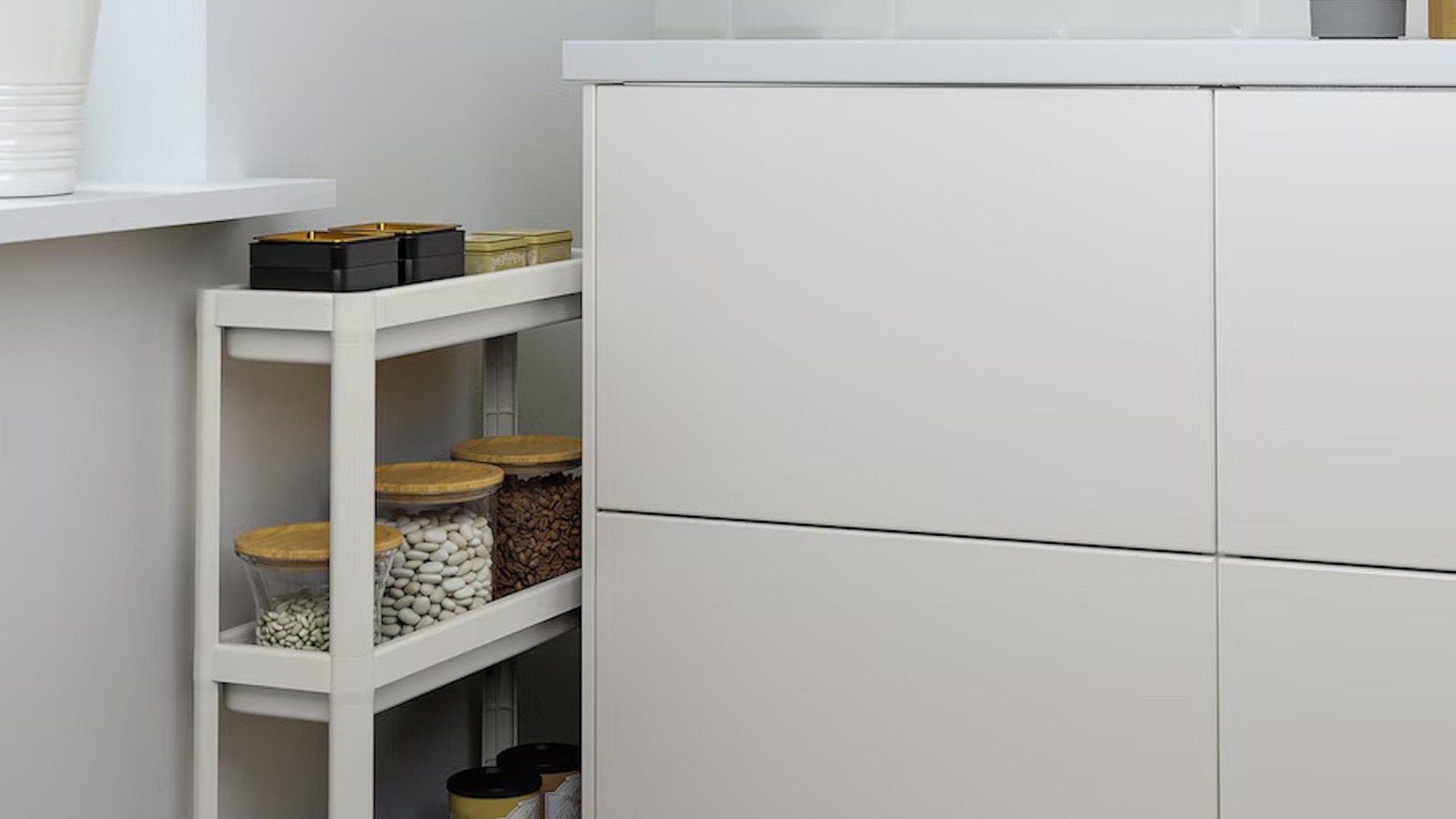 Convenient Ways To Use IKEA's VESKEN Rolling Cart To Optimize Narrow ...