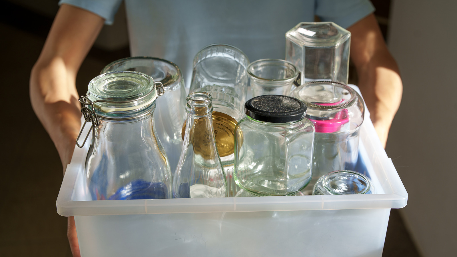 Turn Thrifted Glass Containers Into Artsy Sink-Side Storage And ...